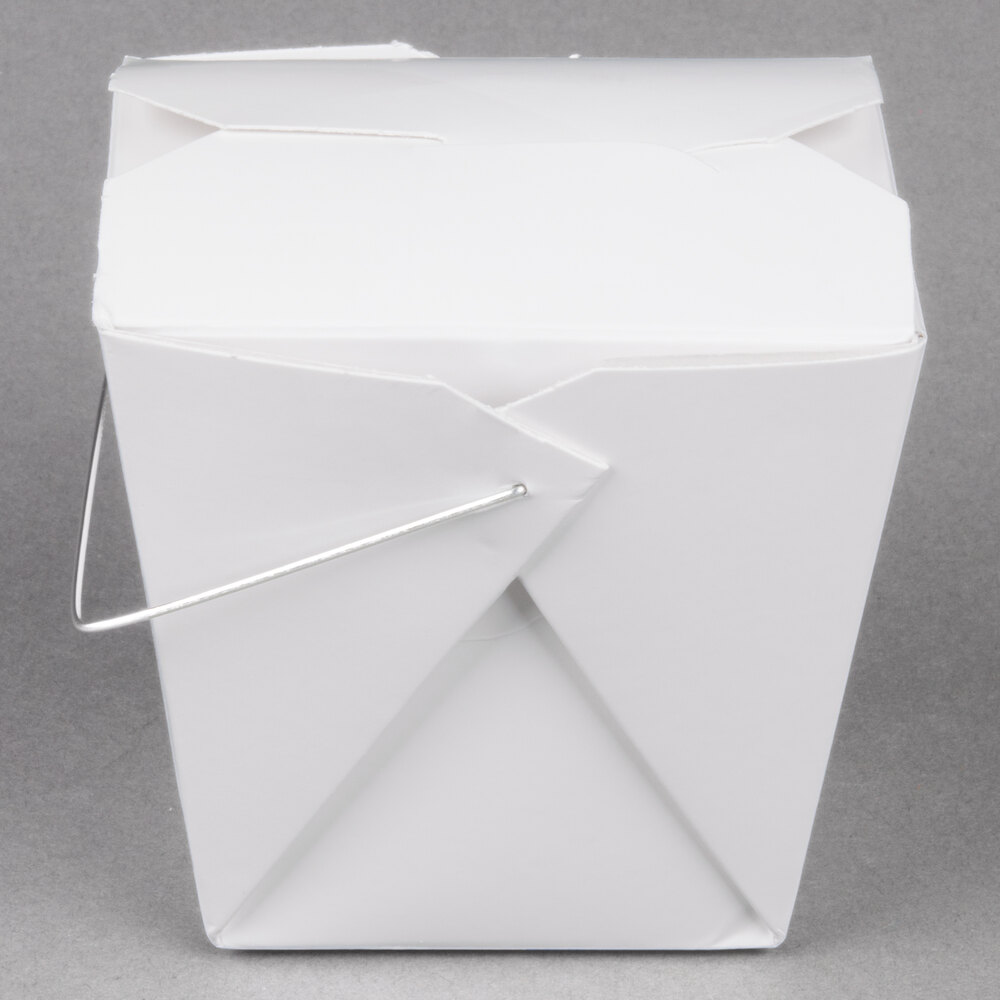 Fold-Pak 16WHWHITEM 16 oz. White Chinese / Asian Paper Take-Out ...