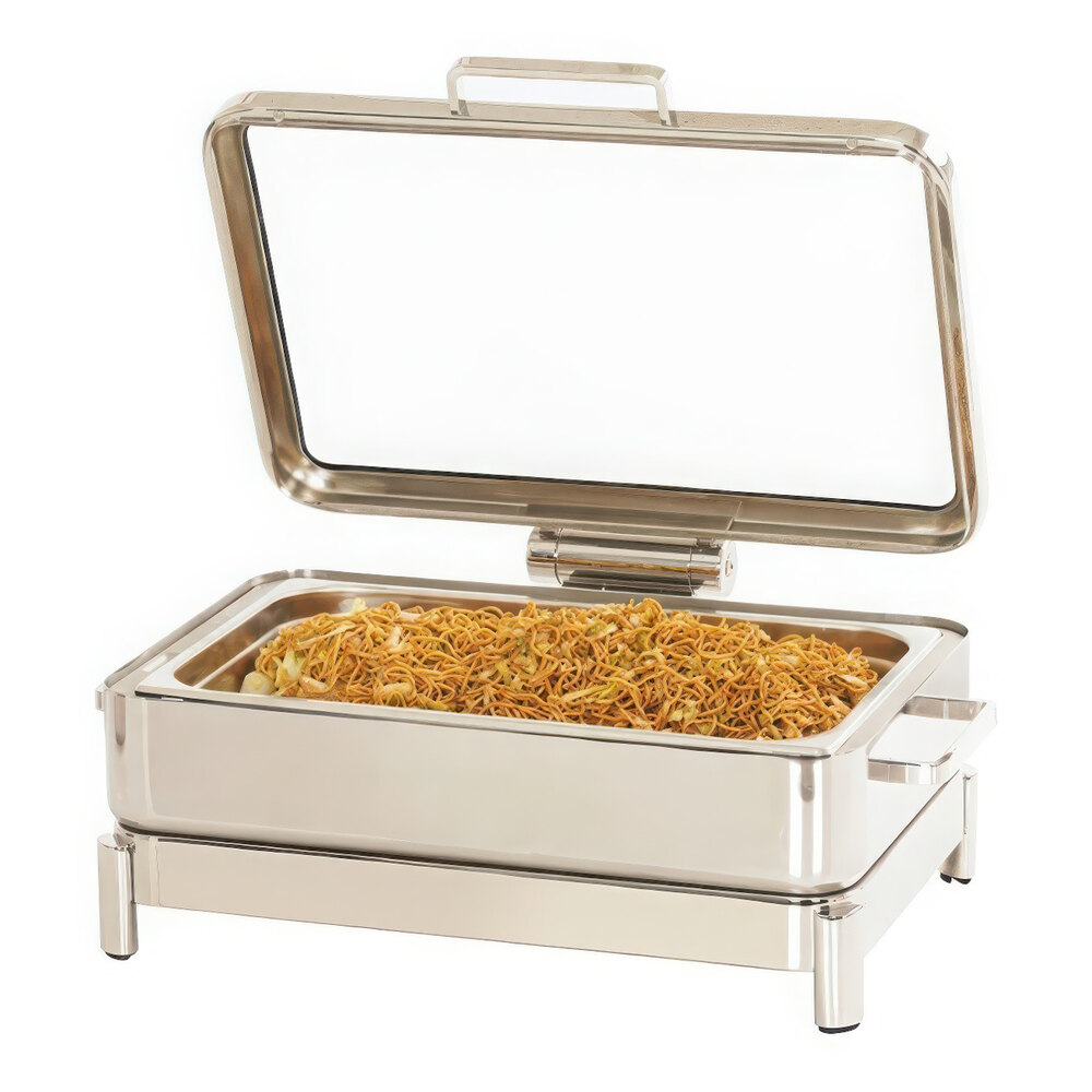 Cal-Mil 8 Qt. Full Size Chafer with Induction Unit, Soft-Close Lid, and ...