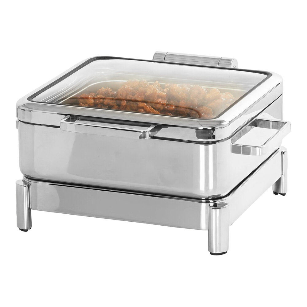 Cal-Mil 6 Qt. Full Size Chafer with Induction Unit, Soft-Close Lid, and ...