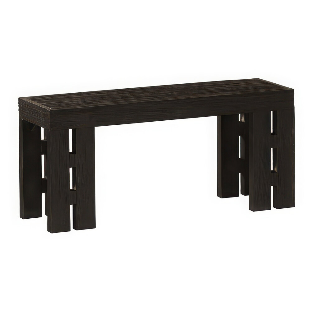 Cal-Mil Brooklyn 20" x 7" x 9" Rectangular Black Wood Display Riser