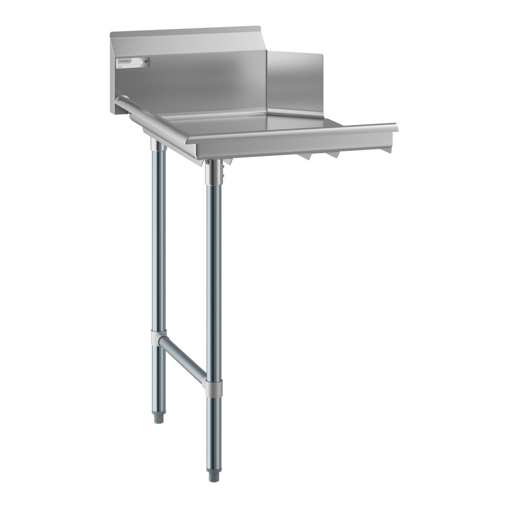 Steelton 2' Left Side 18-Gauge Stainless Steel Clean Dishtable