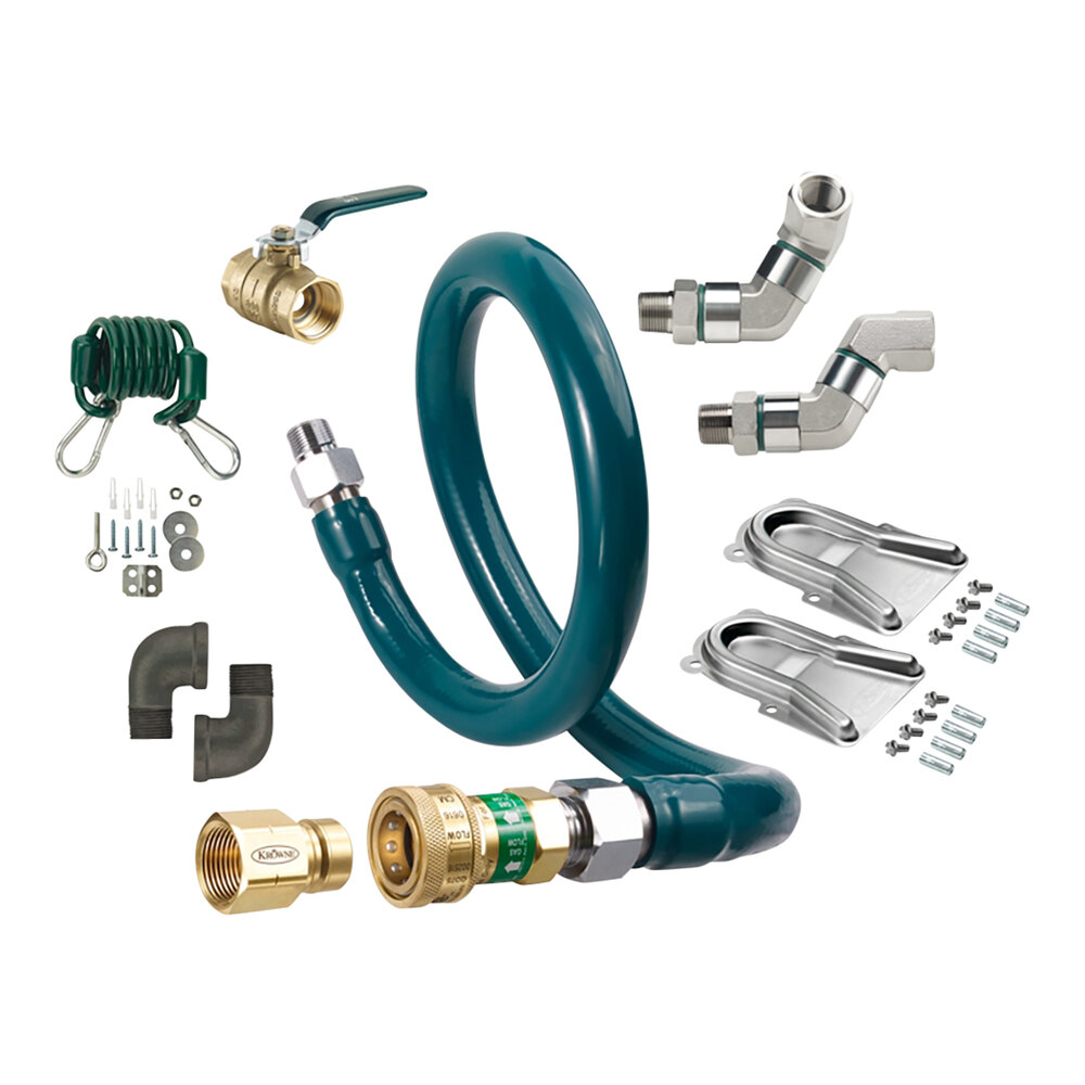 Krowne M7548K12 48" Mobile Gas Connector Hose Kit with SwivelKing ...