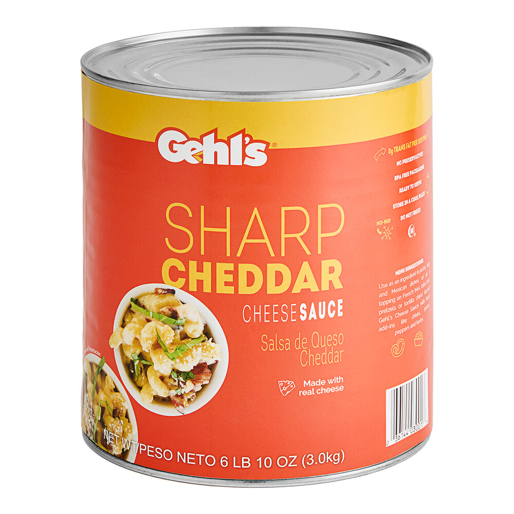 Gehl's Sharp Cheddar Cheese Sauce #10 Can - 6/Case