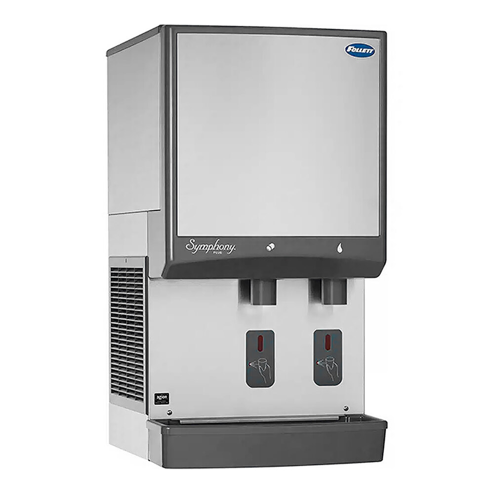 Follett 50CI414W-SI Symphony Plus 50 Series Water Cooled Modular Chewblet Countertop Ice Maker ...