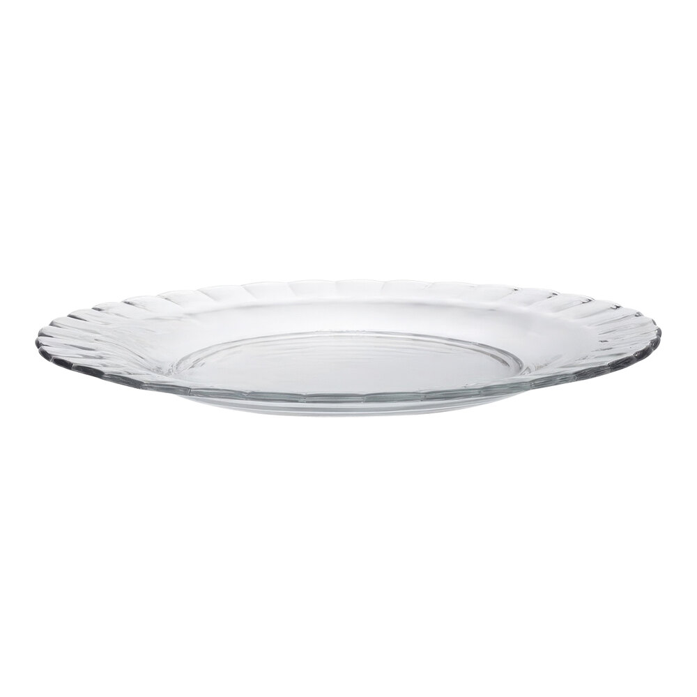 Duralex Picardie 9" Clear Glass Dinner Plate - 48/Case