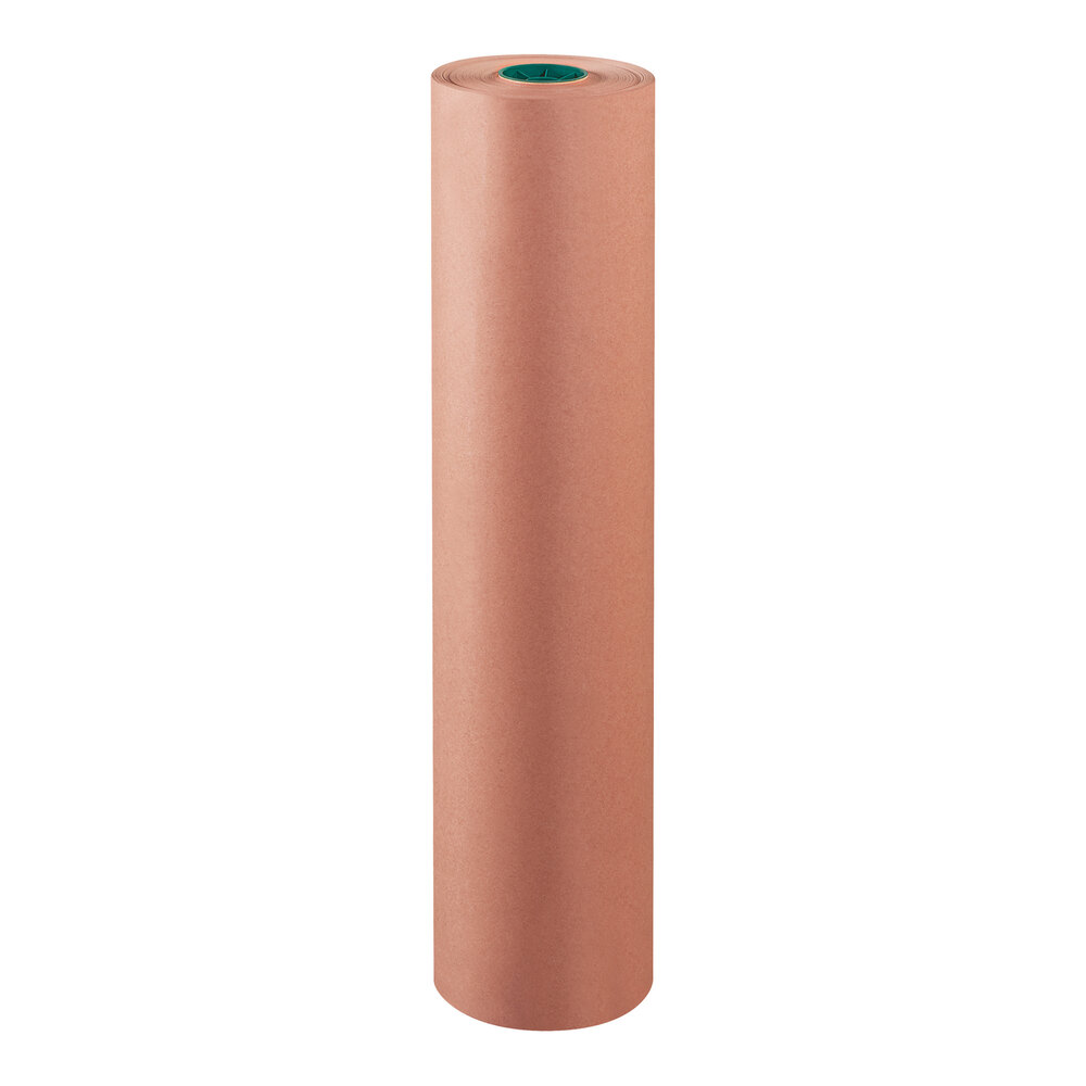 Lavex 36" x 520' 70 lb. Red Rosin Paper Roll