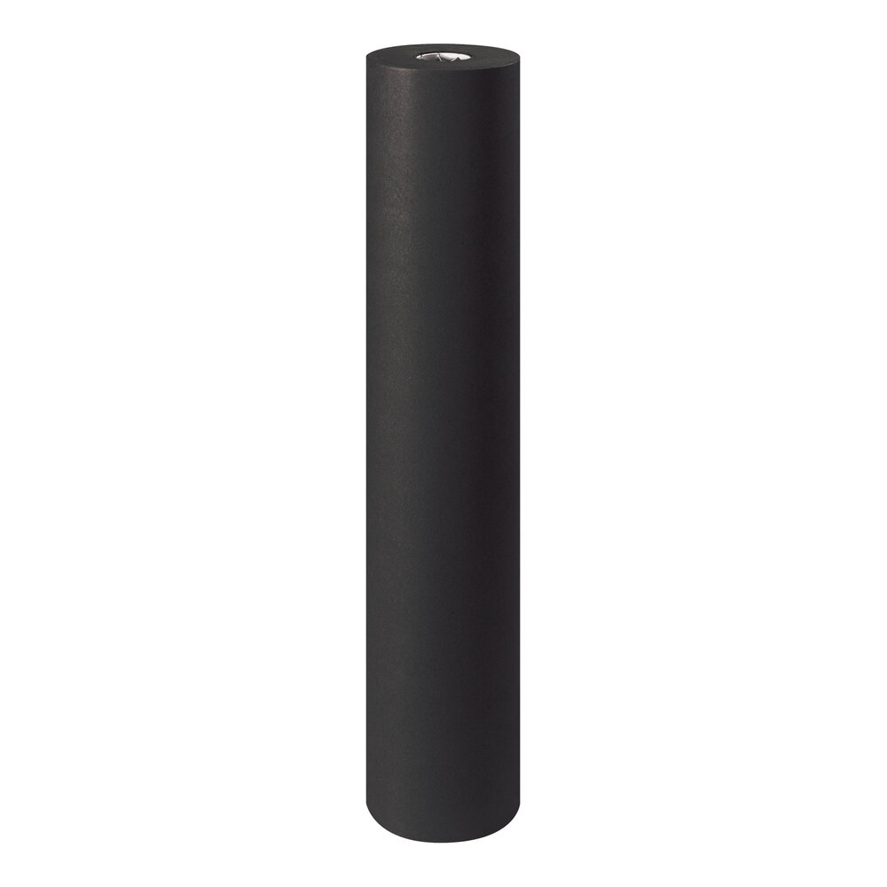 Lavex 48" x 720' 50 lb. Black Kraft Packing Paper Roll