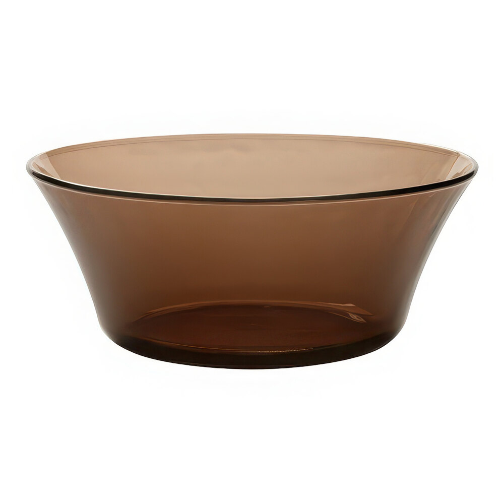 Duralex Lys 28.8 oz. Sepia Glass Bowl - 24/Case