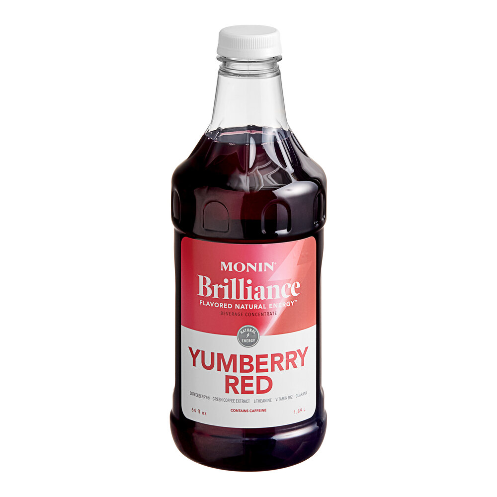 Monin Brilliance Yumberry Red Natural 5:1 Energy Concentrate 64 fl. oz.