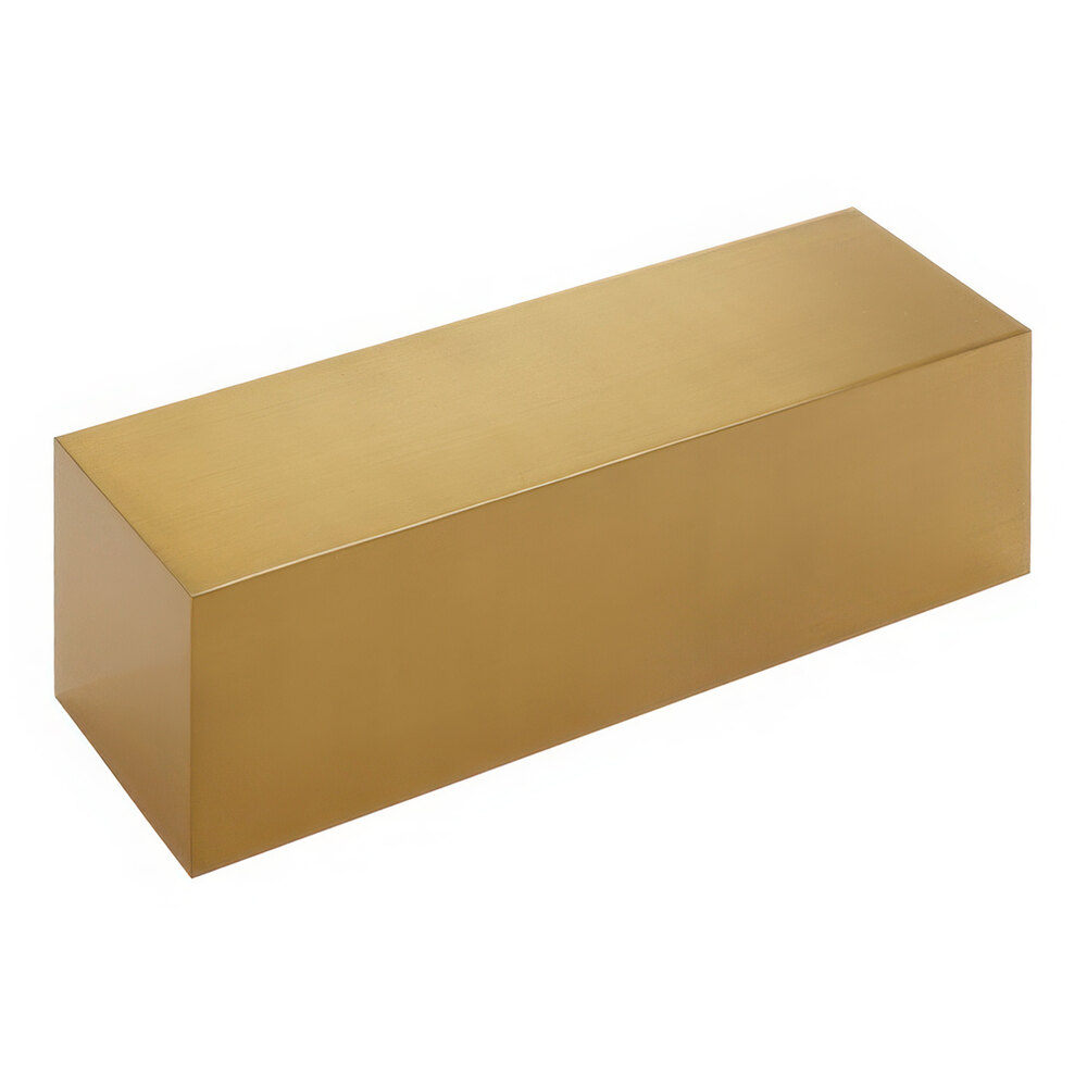 American Metalcraft 12" x 4" x 4" Gold Stainless Steel Rectangular Riser