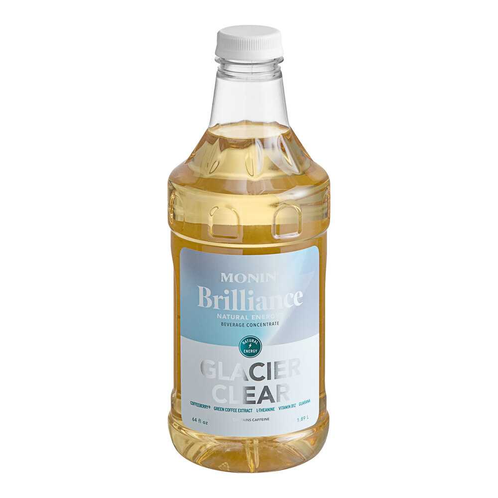 Monin Brilliance Glacier Clear Natural 5:1 Energy Concentrate 64 fl. oz.