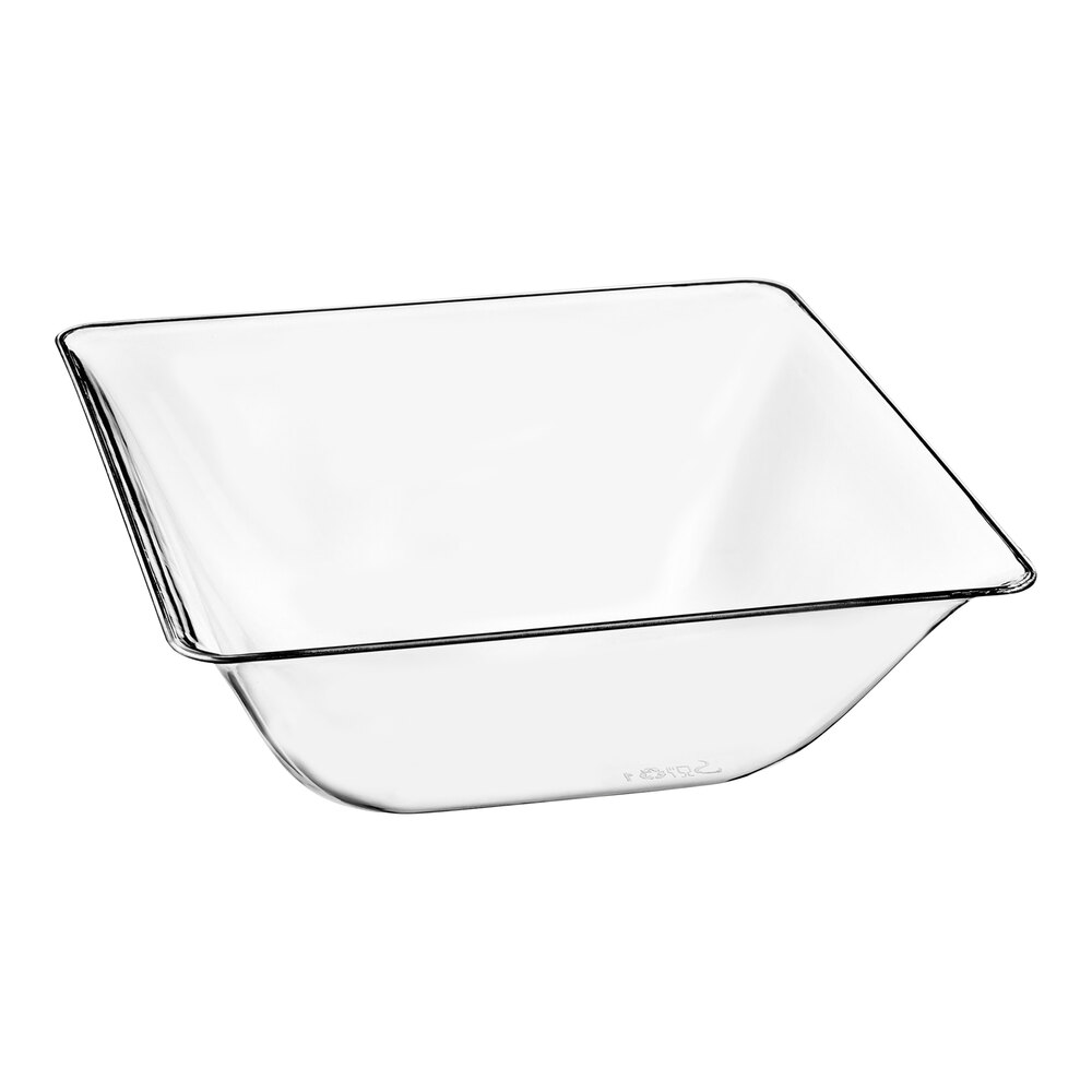 Solia Fluid 47.3 oz. Clear Plastic Salad Bowl - 50/Case