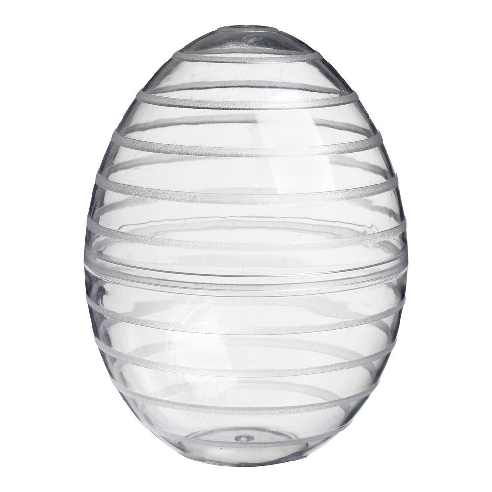 Solia 4.4 oz. Clear Plastic Egg Shell Bowl with Dome Lid - 210/Case