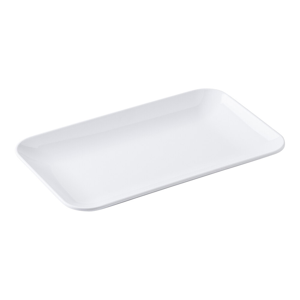 TableCraft Sierra Collection 13" x 8" Rectangular White Melamine ...