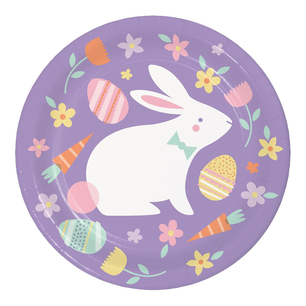 Creative Converting 9" Round Easter Paper Plate - 96/Case