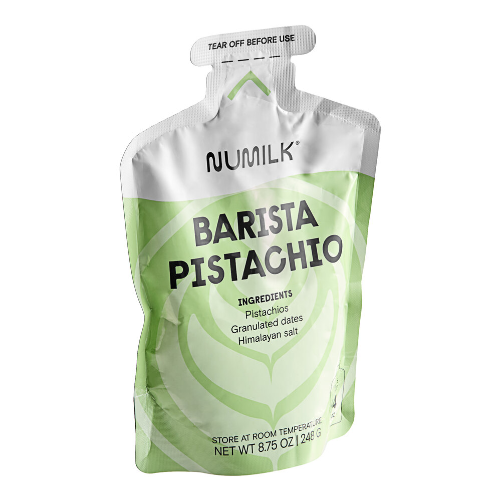 Numilk Commercial Barista Pistachio Milk Base 8.75 oz. - 24/Case