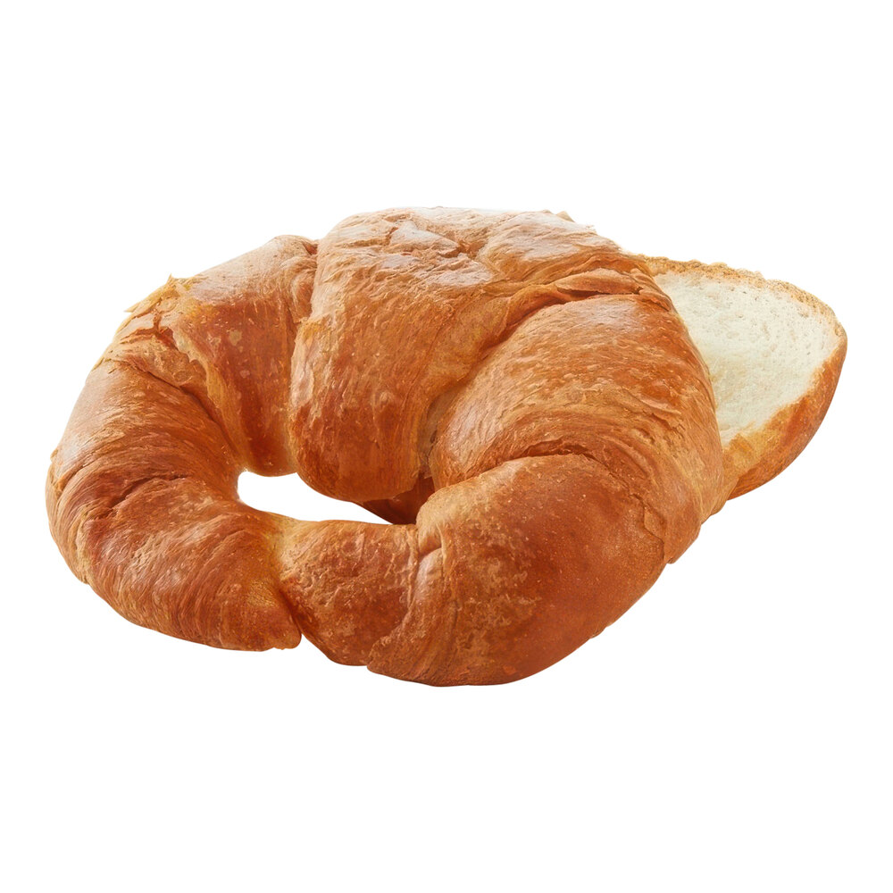 Pillsbury Fully Baked Sliced Pinched Butter Croissant 3 oz. - 48/Case