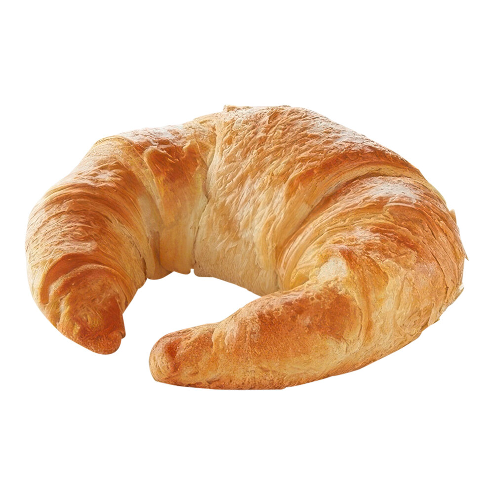 Pillsbury Fully Baked Butter Curved Croissant 3 oz. - 48/Case