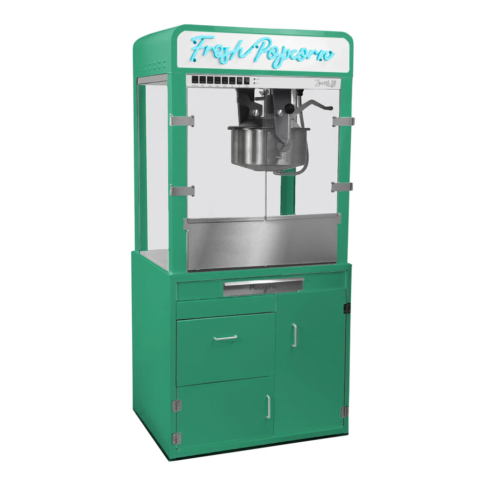 Paragon 3390500GRE Zenith Green Popcorn Machine Stand with Bag-in-Box ...