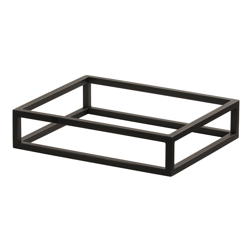 Cal-Mil Milo 12" x 10" x 3" Black Metal Rectangular Display Riser
