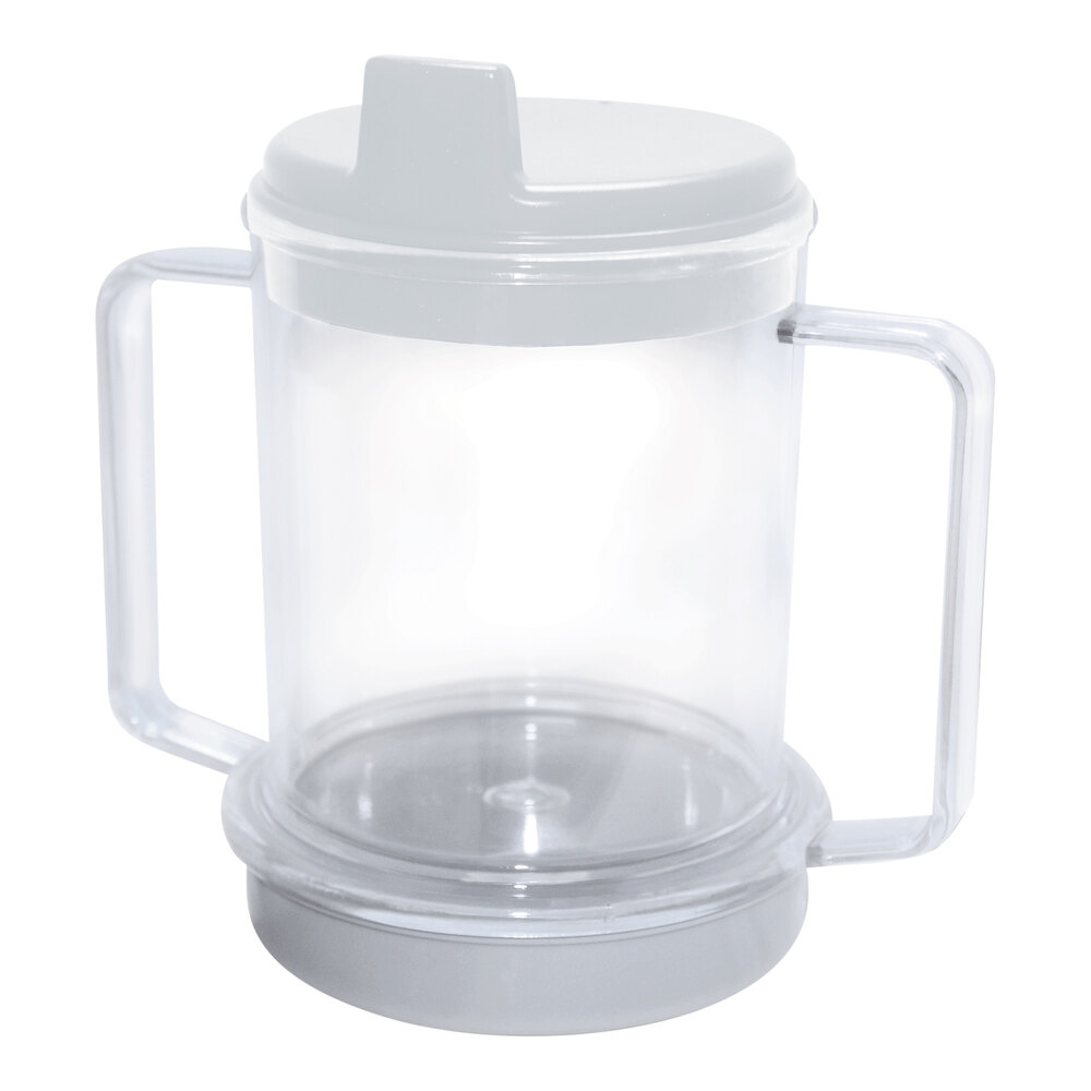 Richardson Products Inc. 10 oz. Clear Weighted Cup with Lid
