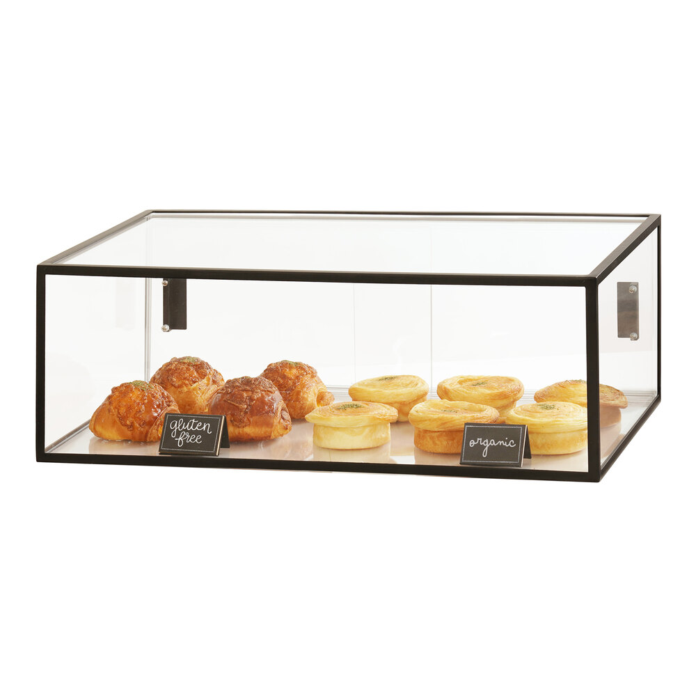 Cal-Mil Milo 28" x 17" x 10" Black Frame Bakery Display Case 23753-13