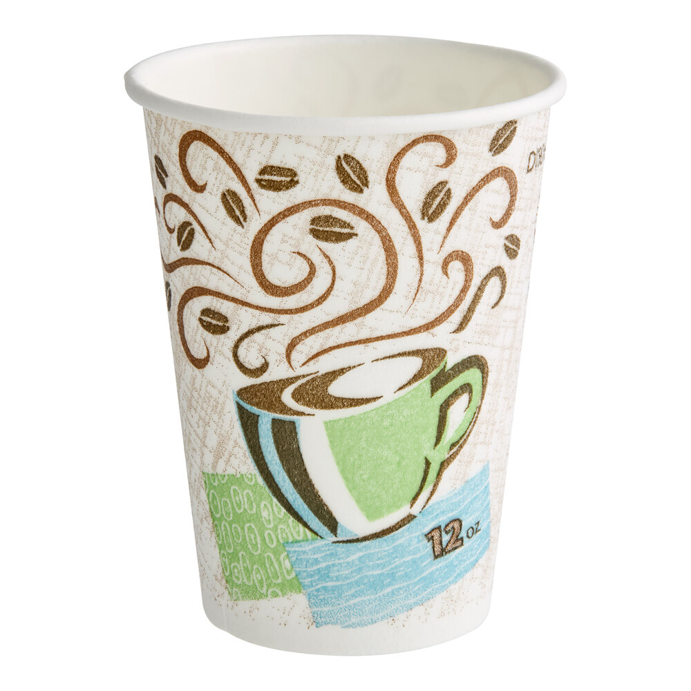 Dixie PerfecTouch 12 oz. Individually Wrapped Insulated Paper Hot Cup ...