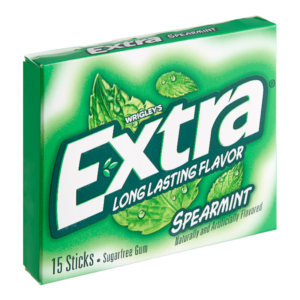 EXTRA® 15-Stick Spearmint Gum - 120/Case