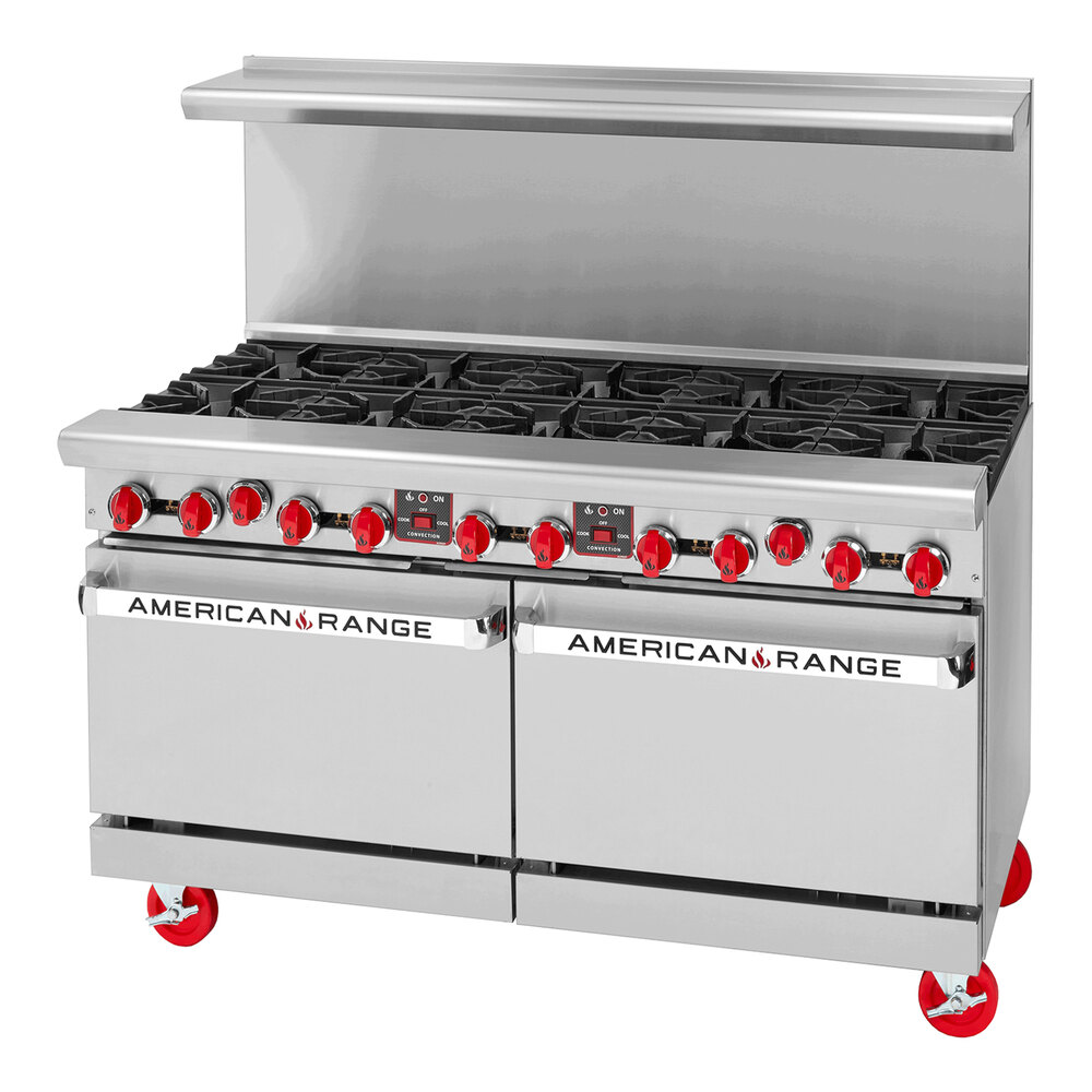 American Range AR-10-CC 60" Liquid Propane 10-Burner Range with 2 ...