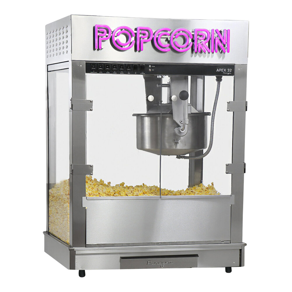 Paragon 1132600 Apex 32 oz. Countertop Popcorn Machine with LED Popcorn ...