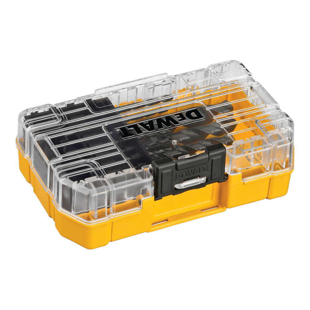 DeWalt Black and Gold 1/16"-1/2" 14-Piece Steel Drill Bit Set with ...