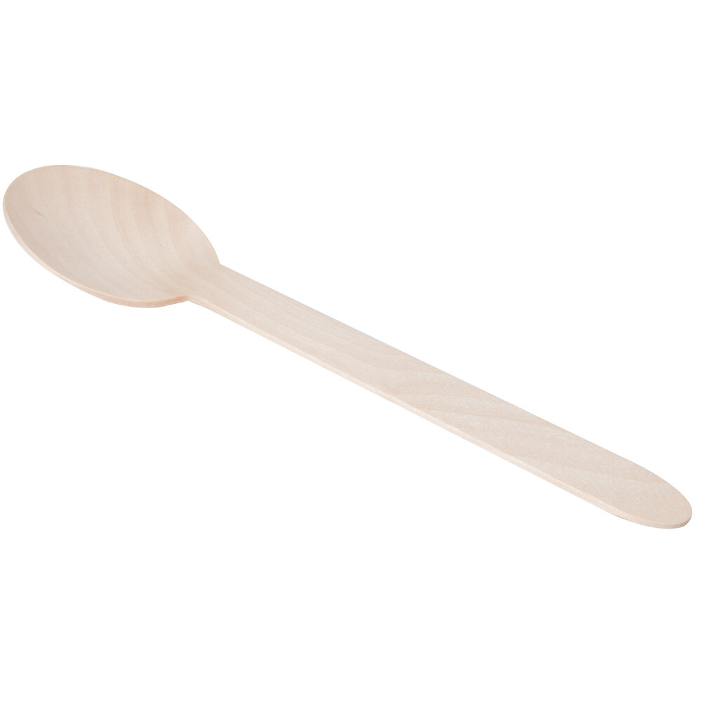 Eco-gecko Heavy Weight Disposable Wooden Spoon - 6,000/Case