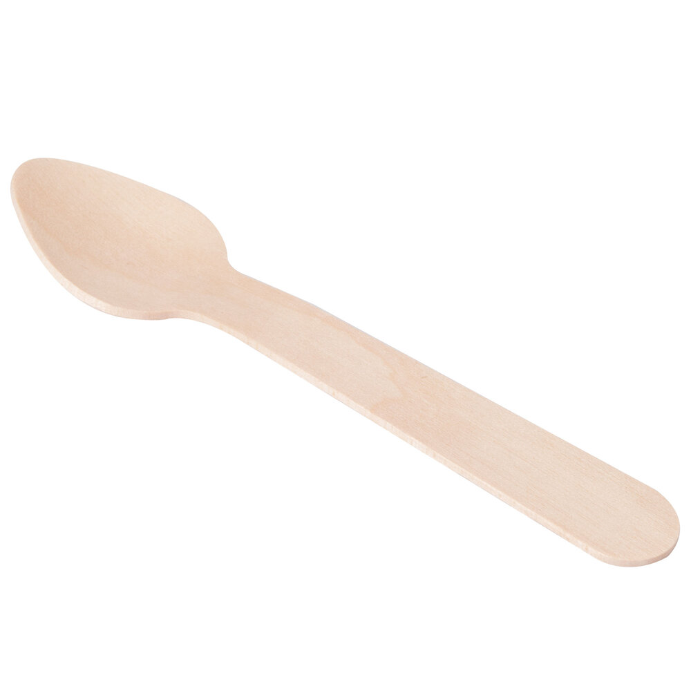 Eco-gecko Heavy Weight Disposable Wooden Taster Spoon - 10,000/Case