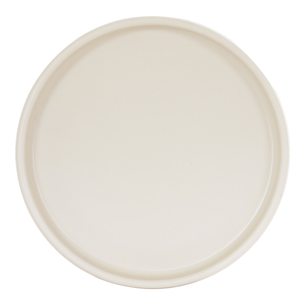 Cal-Mil Hudson 6" Ivory Low Rim Melamine Plate - 6/Case
