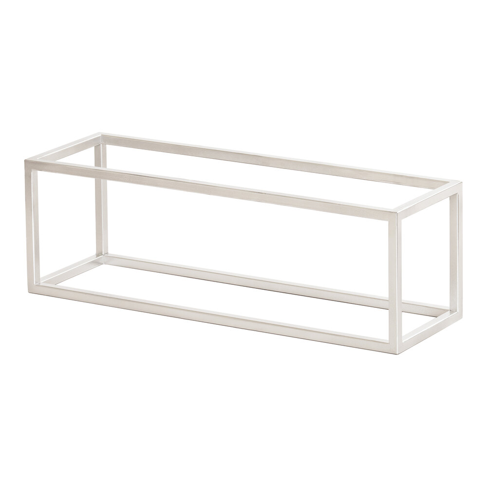 Cal-Mil Milo 20" x 6" x 6" Chrome Rectangular Display Riser