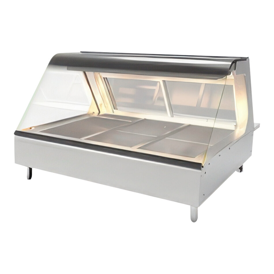 Giles GHM-4C 44 7/16" 3-Well Full-Serve Hot Food Merchandiser - 208/240V