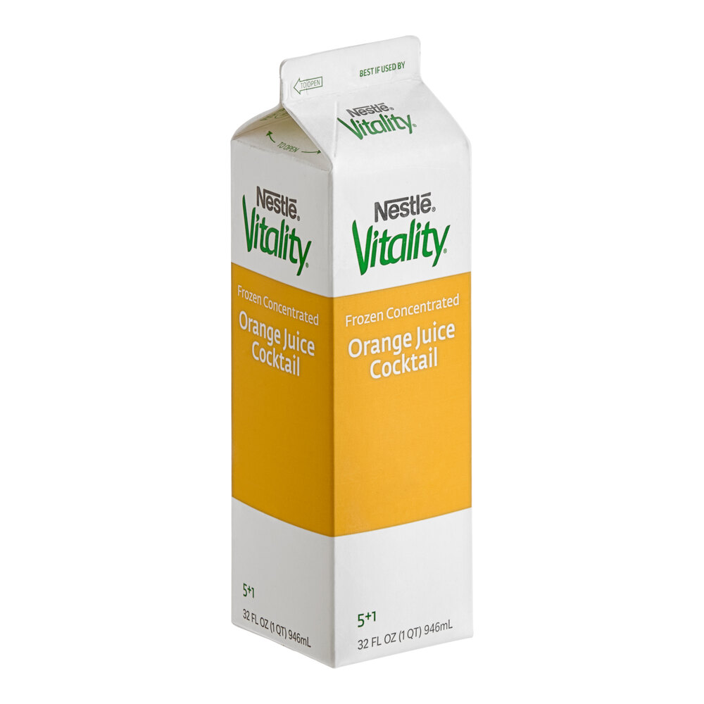 Nestle Vitality Orange Juice 5:1 Concentrate 32 fl. oz. - 12/Case