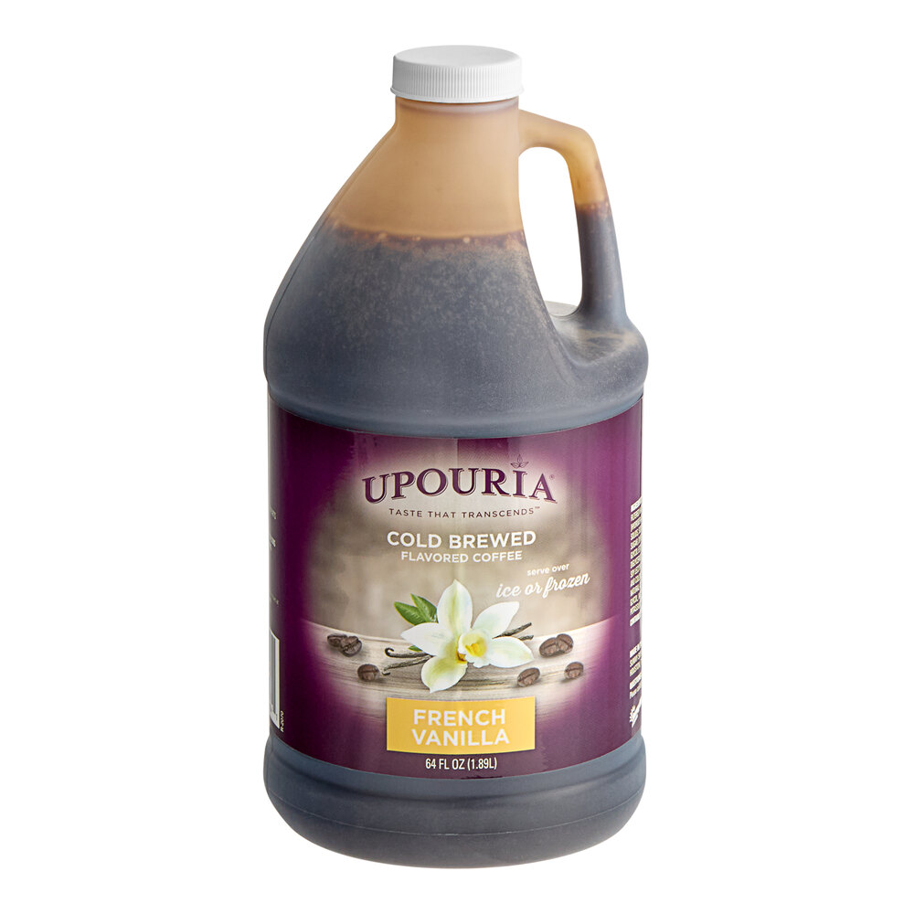 UPOURIA® French Vanilla Cold Brew Frozen Coffee Concentrate 1/2 Gallon ...