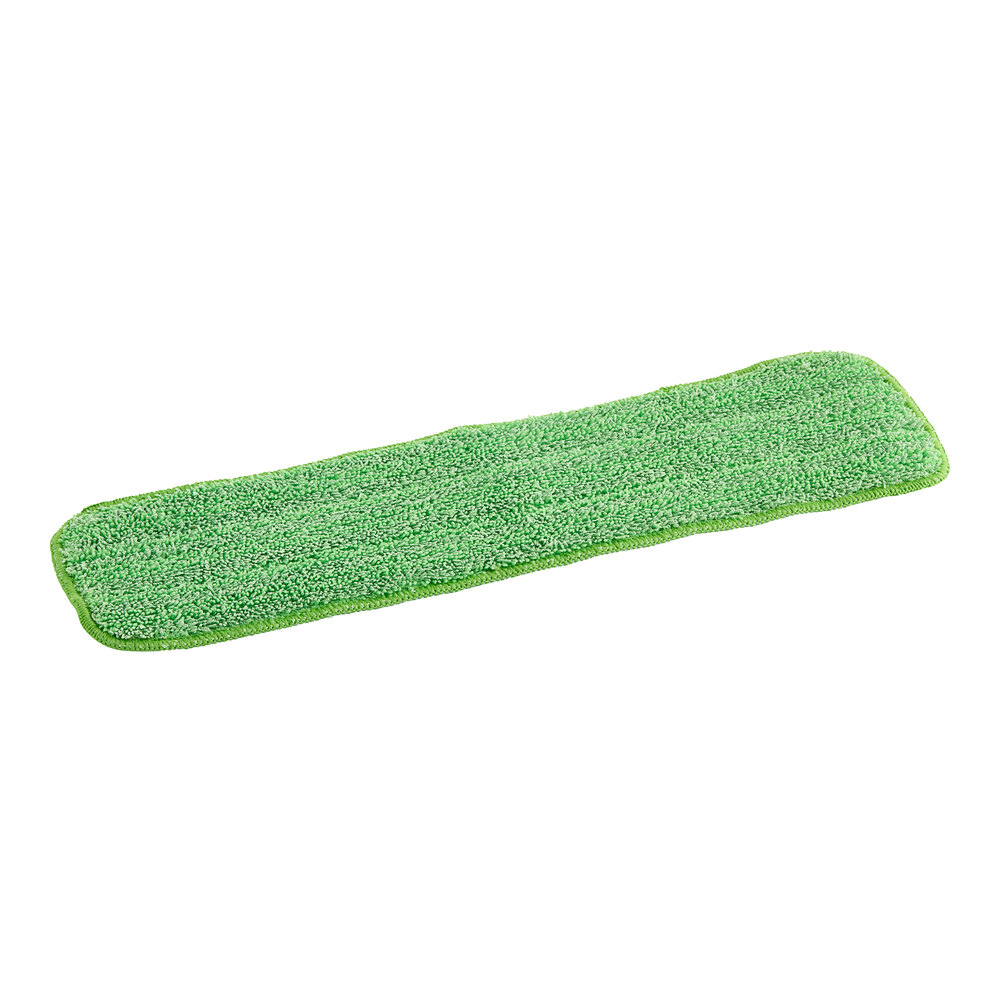 Advantage Supplies 18" Green Microfiber Hook & Loop Wet / Dry Mop Pad ...