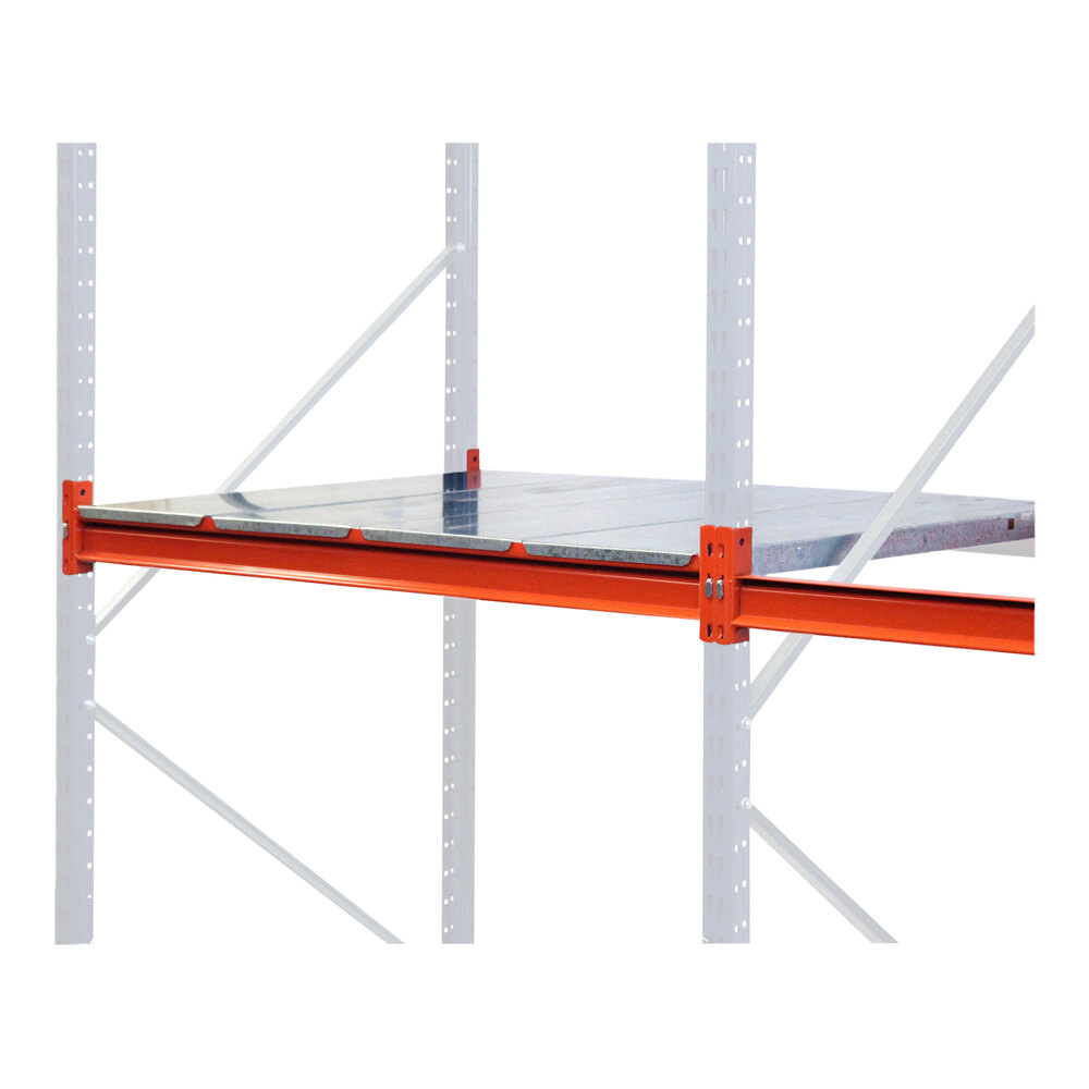 Interlake Mecalux 84" x 36" Orange Bulk Rack Add-On Level with Steel ...