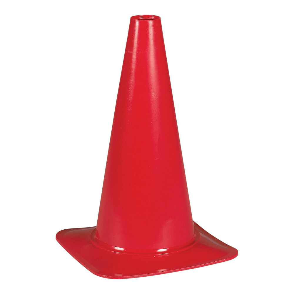 Cortina 18" Red Sport Cone with 1.6 lb. Base 03-500-36