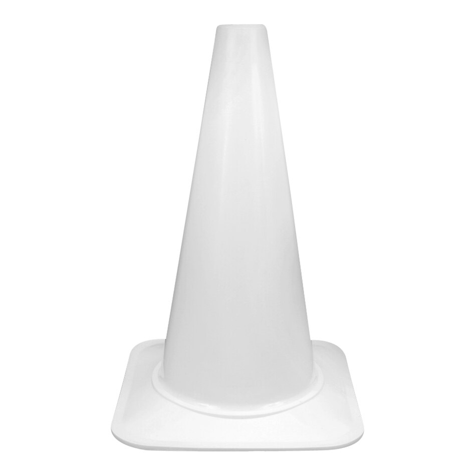 Cortina 18" White Sport Cone with 1.6 lb. Base 03-500-37