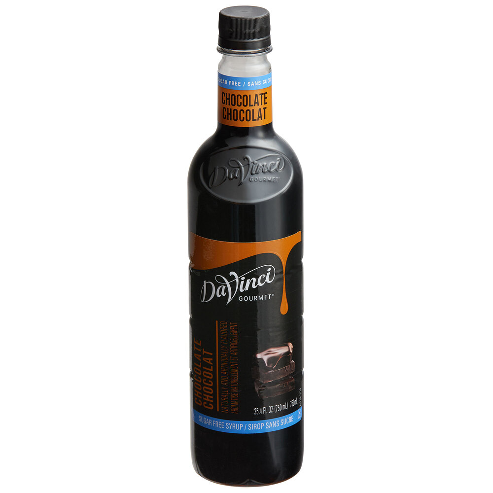 DaVinci Gourmet Sugar-Free Chocolate Flavoring Syrup 750 mL - 12/Case