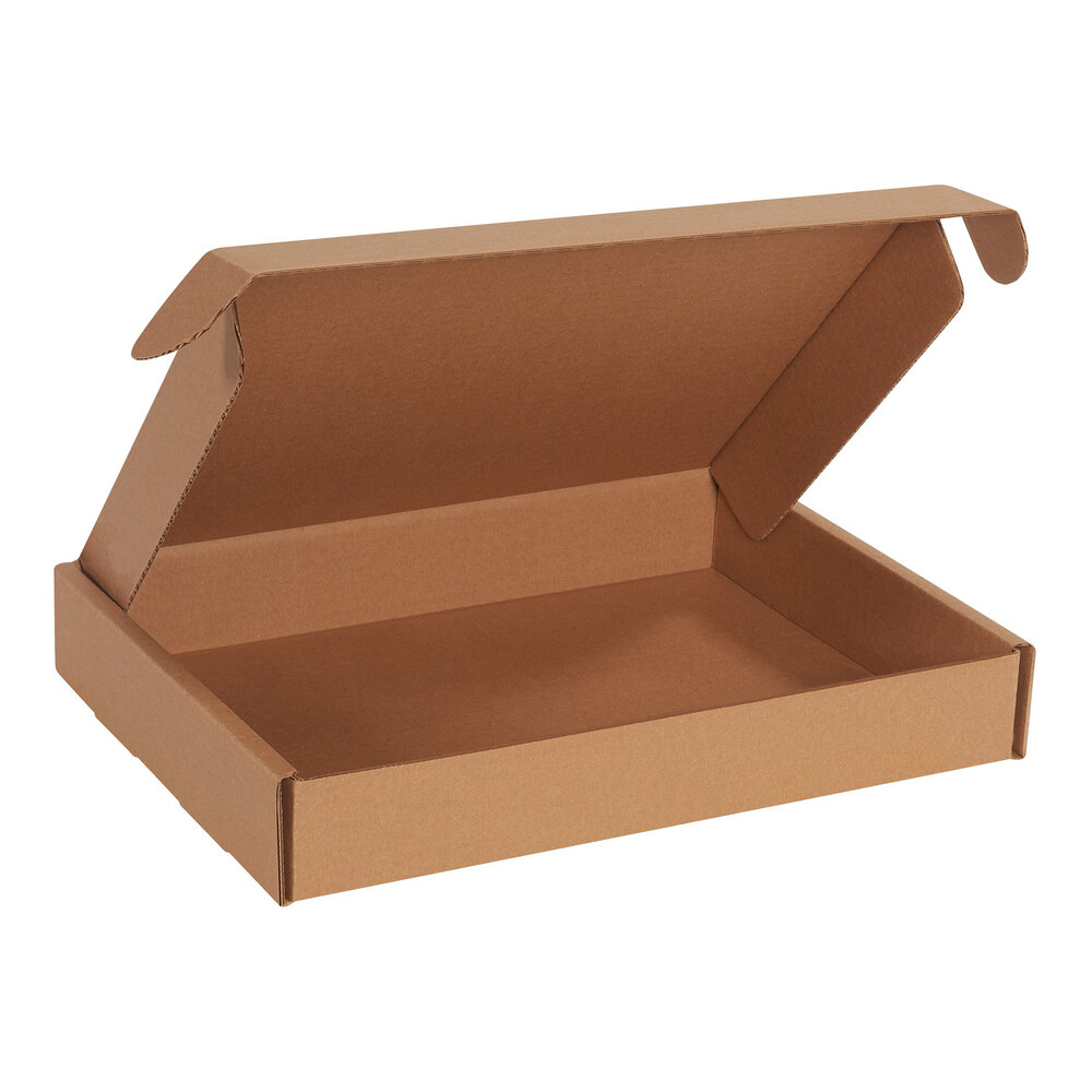 Lavex 13" x 10" x 2" Kraft Deluxe Corrugated Mailer with Front Locking ...