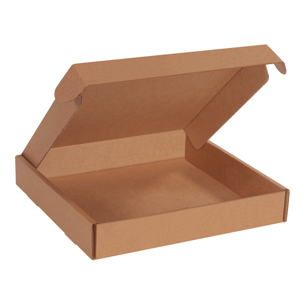 Lavex 14" x 14" x 2" Kraft Deluxe Corrugated Mailer with Front Locking ...