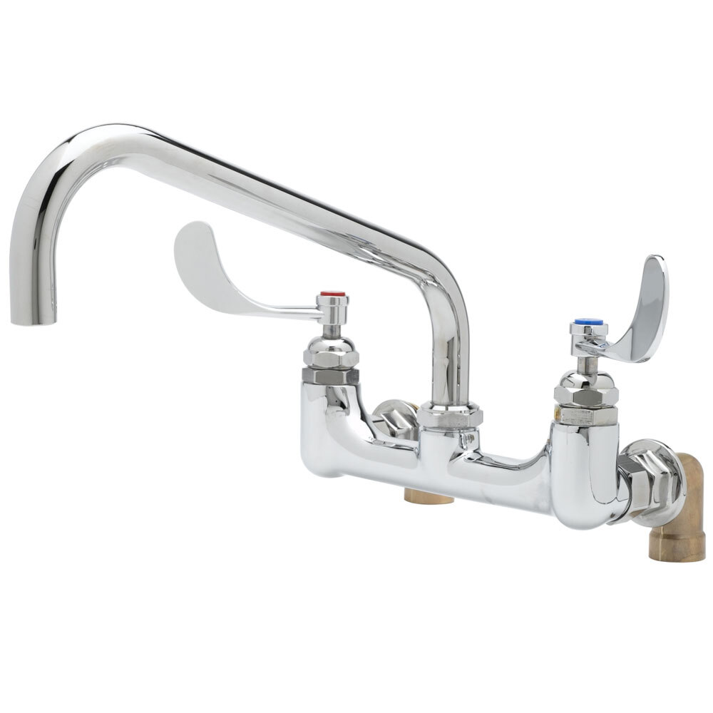 T&S B-0290-01 Wall Mount Kettle and Pot Sink Mixing Faucet with 8 ...