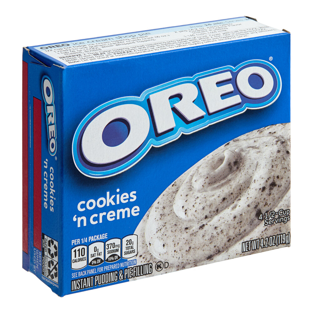 JELL-O Instant Oreo Cookies 'n Creme Pudding & Pie Filling Mix 4.2 oz ...