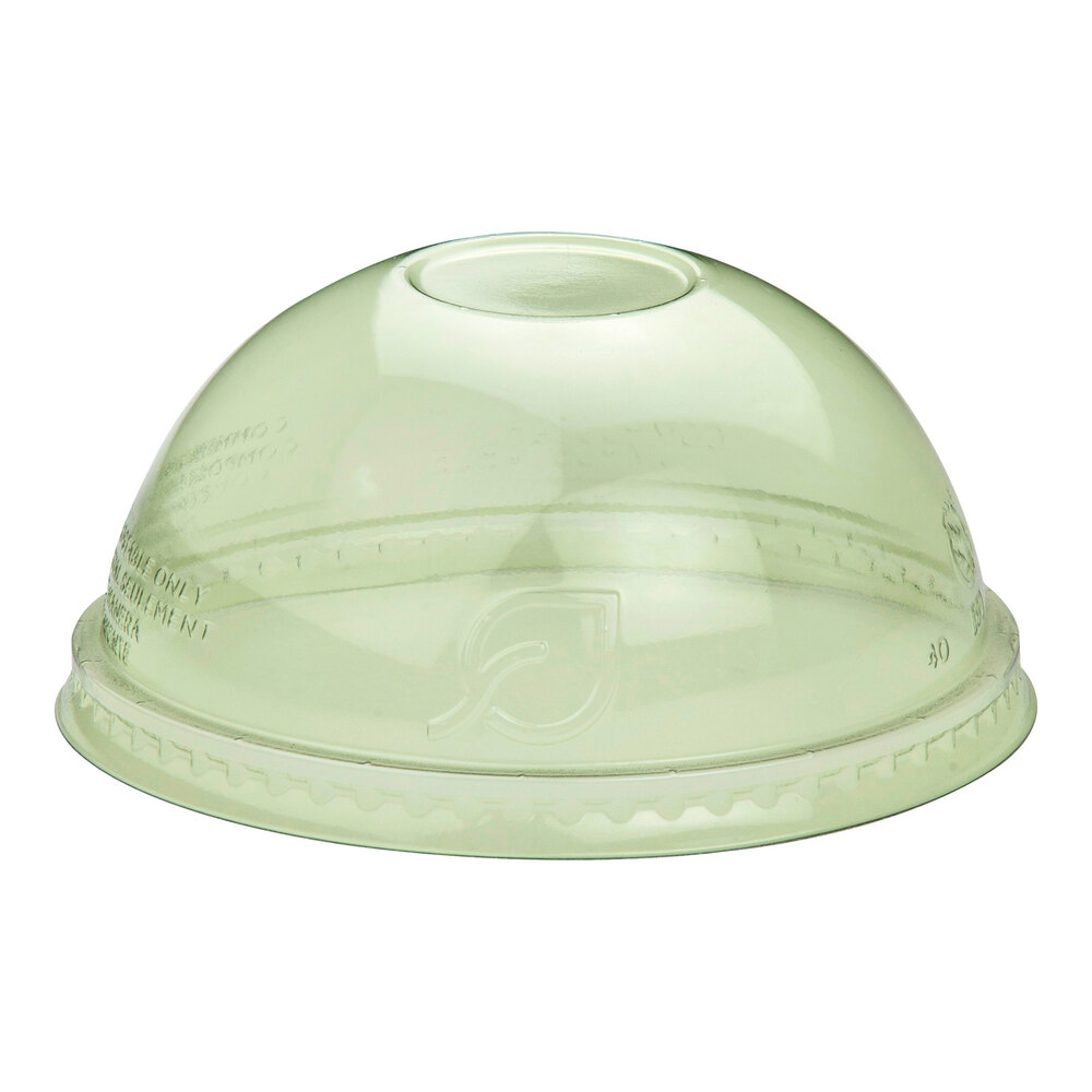 Eco-Products Veridian GreenStripe 9-24 oz. Green PLA Plastic ...