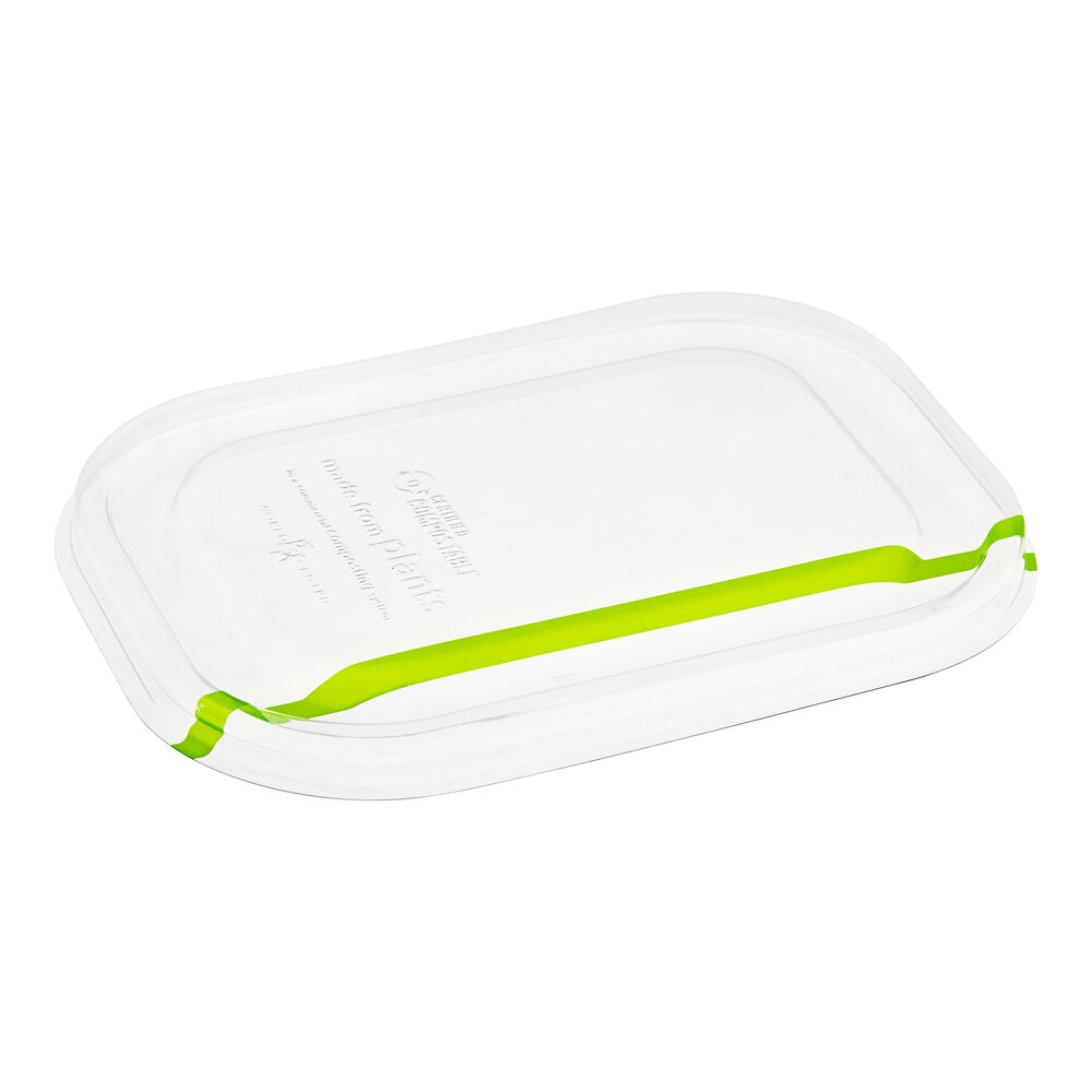 World Centric GreenLight Compliant PLA Plastic Compostable Lid for 8" x ...
