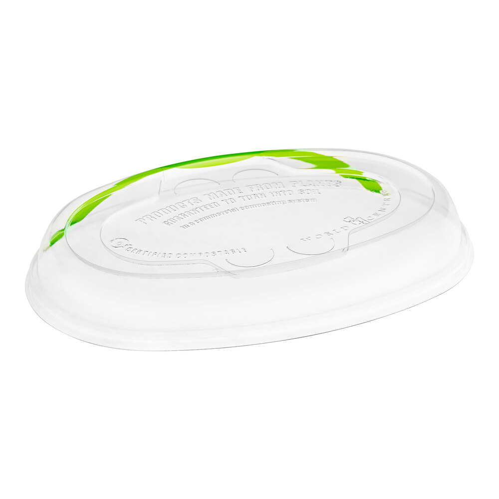 World Centric GreenLight Compliant PLA Plastic Compostable Vented Lid ...